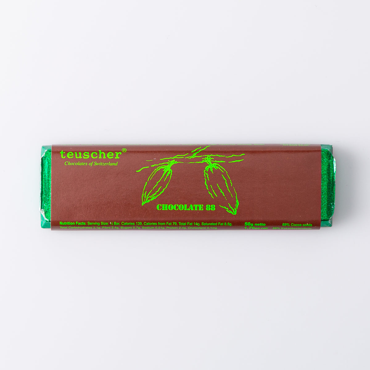 Dark Chocolate Bar 88% Cocoa – Teuscher Chocolates Toronto